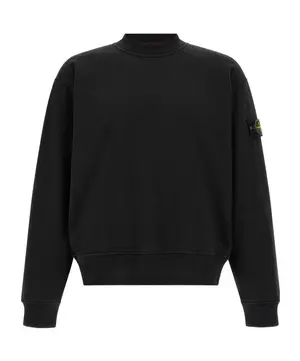 Stone Island Logo-patch Sweatshirt - Black