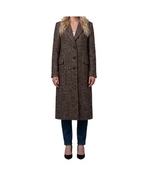 Tagliatore Long-sleeved Coat - Brown