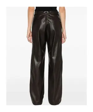 BERWICH Faux-leather Wide-leg Trousers
