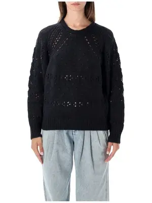 Isabel Marant Étoile Luce Open-knit Jumper With Metallic Trim