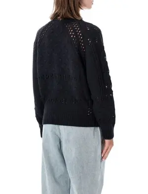 Isabel Marant Étoile Luce Open-knit Jumper With Metallic Trim