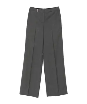 Peserico Pressed-crease Wool Trousers