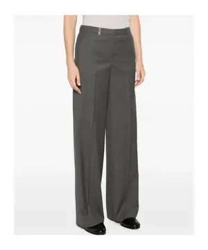 Peserico Pressed-crease Wool Trousers