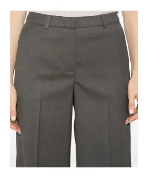 Peserico Pressed-crease Wool Trousers