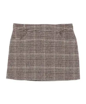 Ermanno Scervino Check-pattern Mini Skirt - Brown