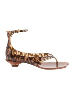 Chloé Jelly Sandals - Leopard / Brown