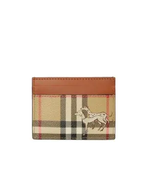 Burberry Check Mates Card Case - Archive Beige