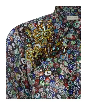 Dries Van Noten Embellished Long Sleeve Shirt