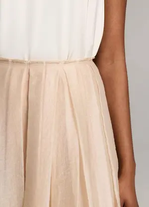 Vince Pleated Layered Skirt