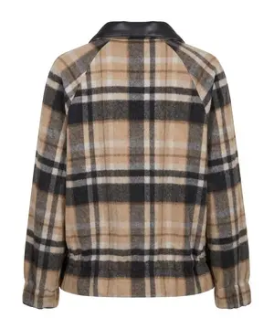 Pinko Check-pattern Elasticated-hem Jacket