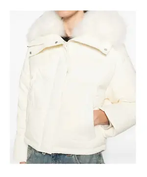 YVES SALOMON Fur-trim Puffer Jacket