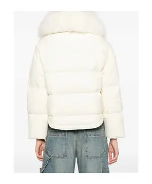 YVES SALOMON Fur-trim Puffer Jacket