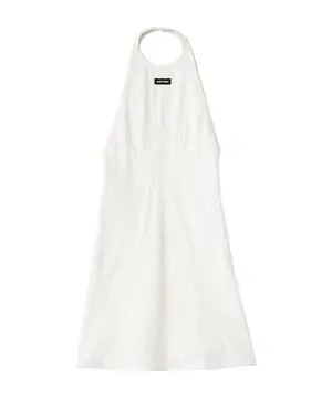 Miu Miu Cady Eyelet Lace Mini-dress - White