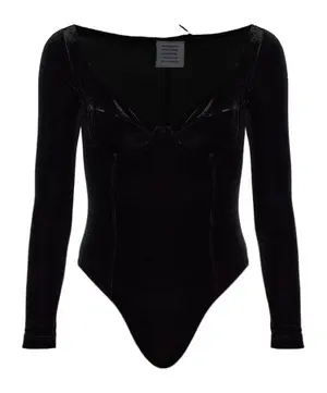 Vetements Long-sleeved Bodysuit - Black