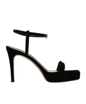 GIANVITO ROSSI Square-toe High-heeled Sandals - Black