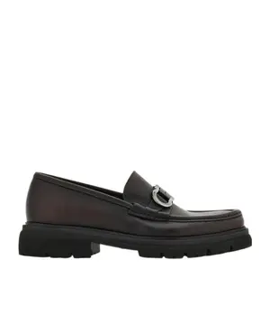 FERRAGAMO Gancini Embellishment Moccasins