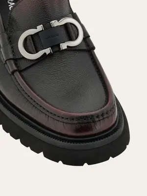 FERRAGAMO Gancini Embellishment Moccasins