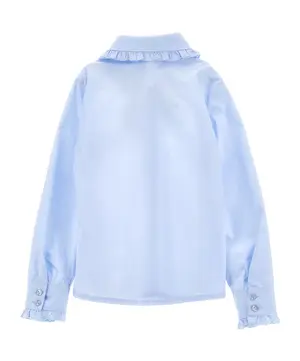 Monnalisa Ruffled-collar Bow-detail Shirt
