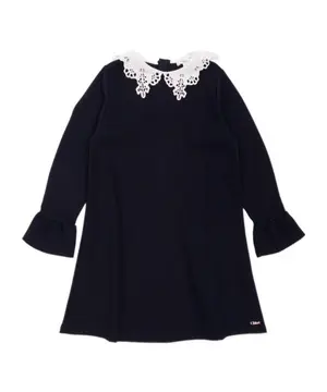 Chloé Long Sleeve Dress - Navy Blue