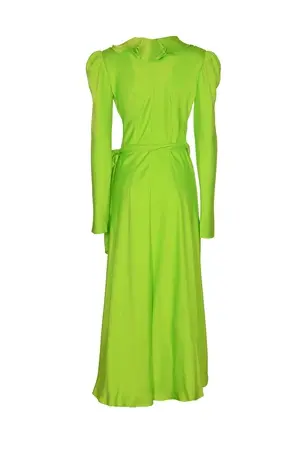 Philosophy Di Lorenzo Serafini Ruffled Long Sleeve Maxi Dress - Green