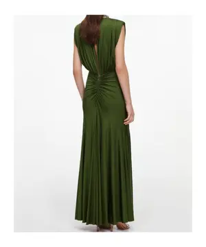 SELF-PORTRAIT Jersey Gathered Maxi Dress