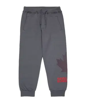 Dsquared2 Crystal-embellished Logo-print Track Pants - Charcoal Grey