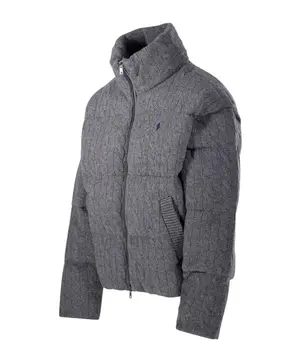 Polo Ralph Lauren Cable-knit Puffer Down Jacket