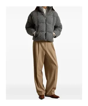 Polo Ralph Lauren Cable-knit Puffer Down Jacket