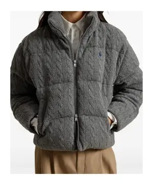 Polo Ralph Lauren Cable-knit Puffer Down Jacket