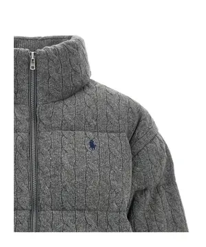 Polo Ralph Lauren Cable-knit Puffer Down Jacket