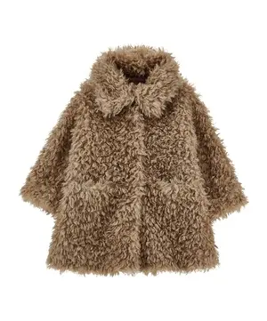 Monnalisa Faux-fur Jacket - Brown