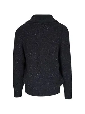 Brunello Cucinelli Shawl-collar Speckled Cardigan