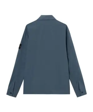 Stone Island Comfort-fit Zip-up Overshirt With Chest Pockets