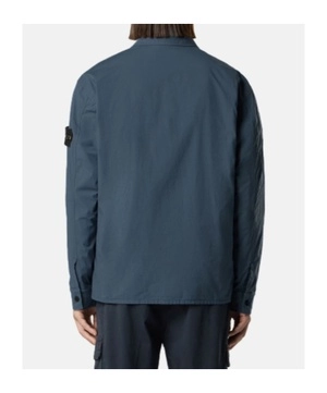 Stone Island Comfort-fit Zip-up Overshirt With Chest Pockets