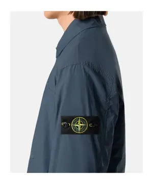 Stone Island Comfort-fit Zip-up Overshirt With Chest Pockets