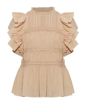 ALLSAINTS Pleated Top - Gypsum Pink
