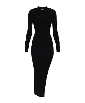 COURREGES Long-sleeved Dress - Black