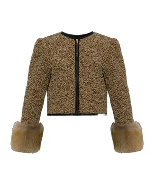 Valentino Garavani Crew Neck Long-sleeved Casual Jacket
