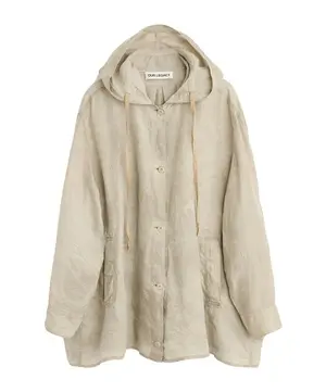 Our Legacy Hooded Long-sleeve Shirt - Ghost Ash