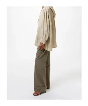 Our Legacy Hooded Long-sleeve Shirt With Mother-of-pearl Buttons And Patch Pockets