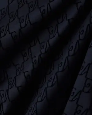 Emporio Armani Polo Shirt In Lyocell Blend With All-over Logo