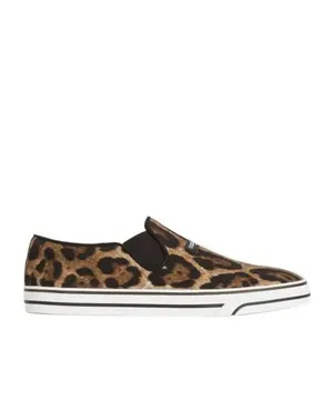 Dolce & Gabbana Dg Sailing Leopard Print Slip-on Sneakers - No