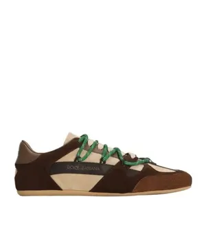 Dolce & Gabbana Ginnica Soft Sneakers In Split - Beige
