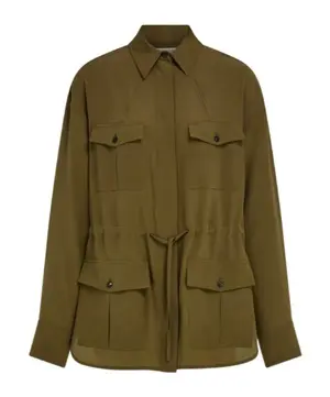 FERRAGAMO Safari Over Shirt - Olive Green