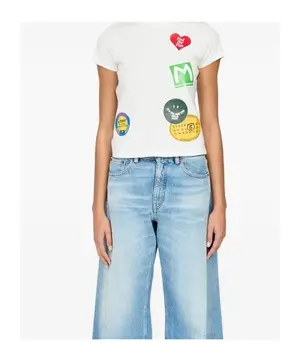 MAISON MARGIELA Sticker-print Cotton T-shirt
