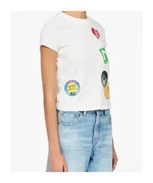 MAISON MARGIELA Sticker-print Cotton T-shirt