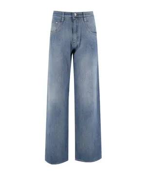 Ermanno Scervino Wide-leg Patterned Jeans