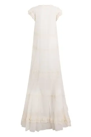 Philosophy Di Lorenzo Serafini Ruffled Lace Maxi Dress