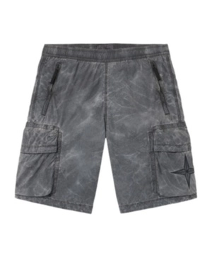 Stone Island Wide Leg Cargo Bermuda Shorts