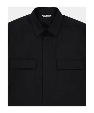 Auralee Flap-pocket Wool Shirt